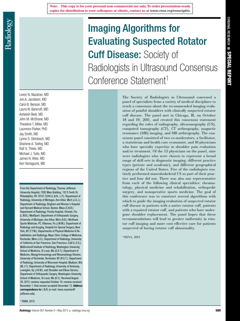 Radiol 13121947 | PDF | Shoulder | Medical Imaging