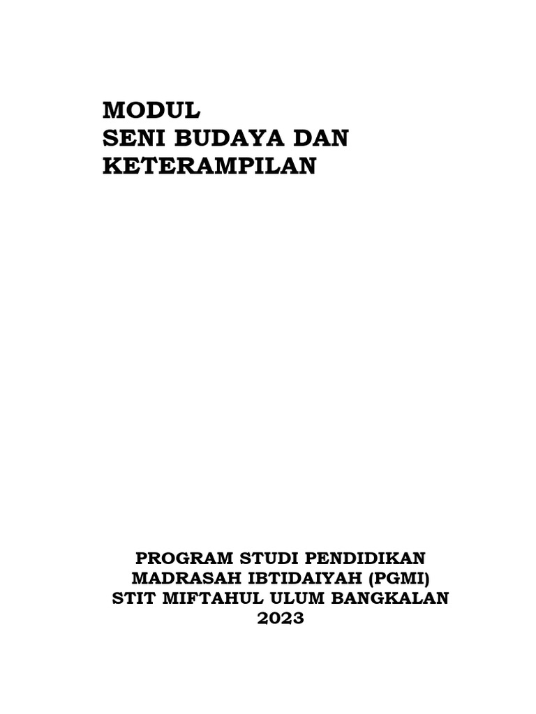 Modul SBK | PDF