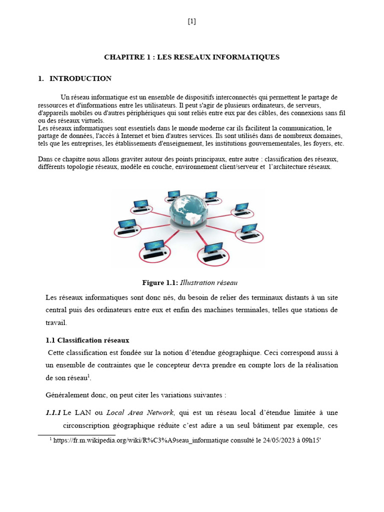 Introduction aux réseaux informatiques | PDF