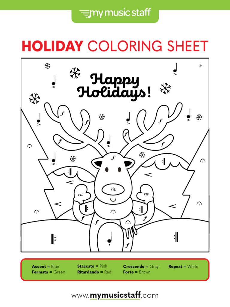 Holiday Coloring Sheet | PDF
