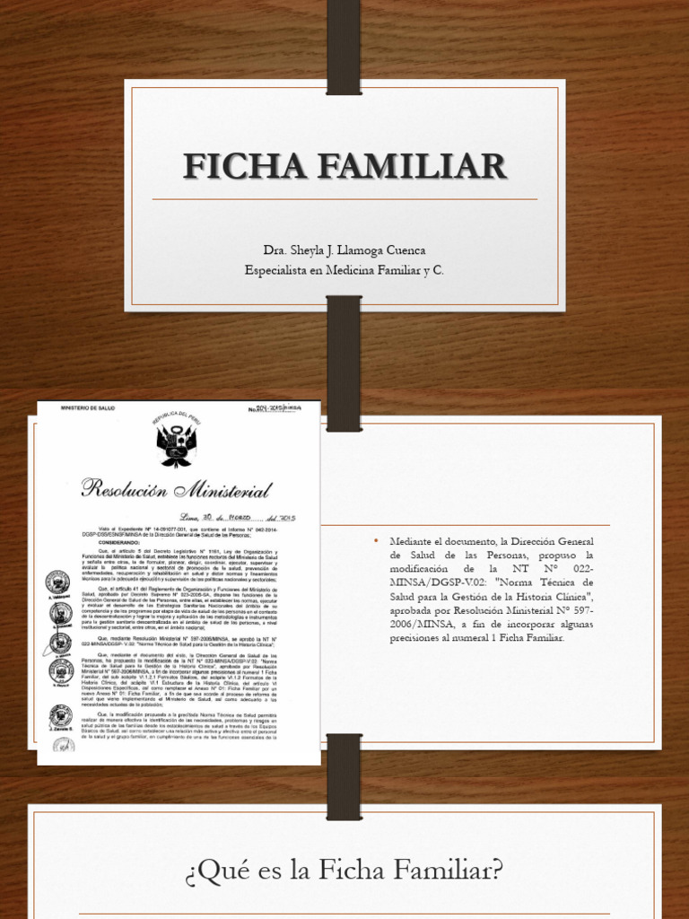 Ficha Familiar | PDF | Historial médico