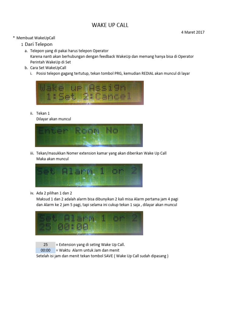 Manual WakeUp Call-1 | PDF