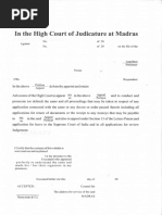 Vakalat Form for Court Proceedings | PDF