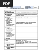 Grade 6 Science MELCs Overview | PDF | Earth | Learning