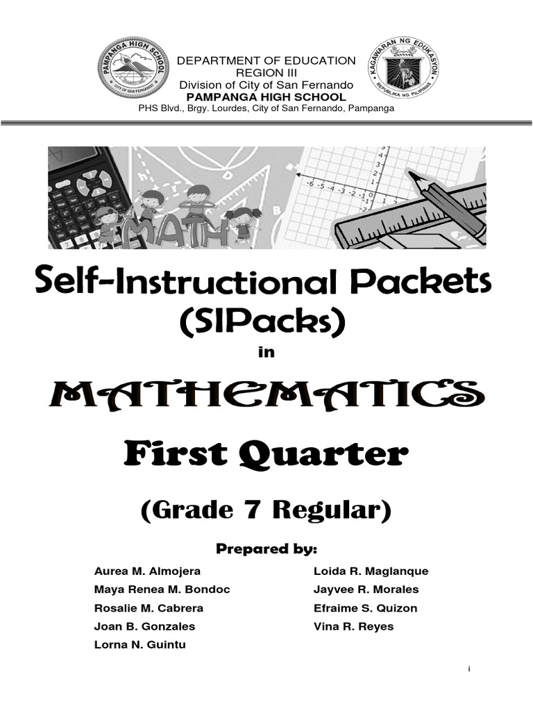 Grade 7 Math: Sets and Real Numbers | PDF | Set (Mathematics) | Numbers