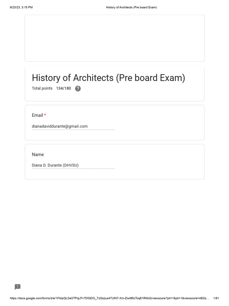 Architecture Exam Prep Quiz | PDF
