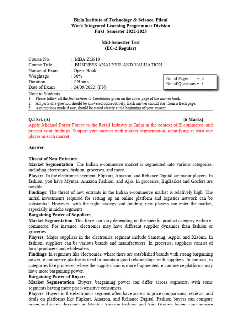 BAV Last Year Paper | PDF | Depreciation | Audit