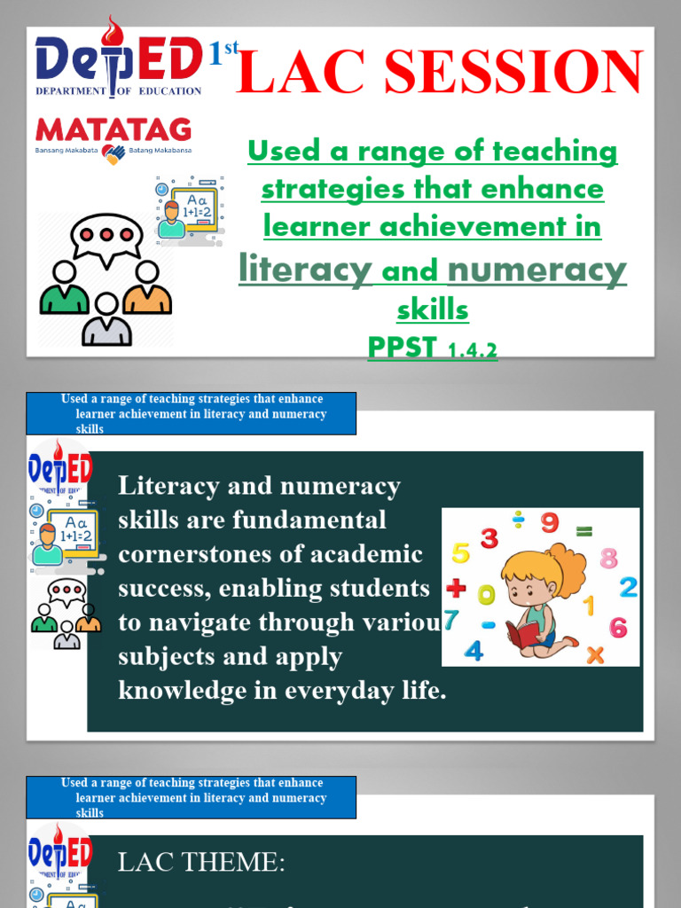 Id 2 - Literacy and Numeracy | PDF | Literacy | Learning