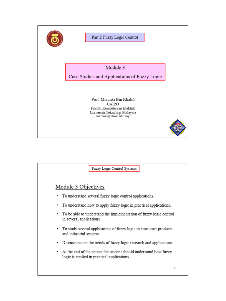 Fuzzy Applications and Projects | PDF