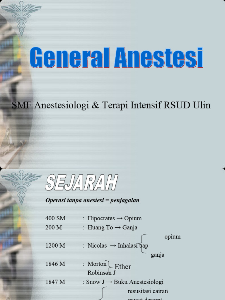 General Anestesi | PDF