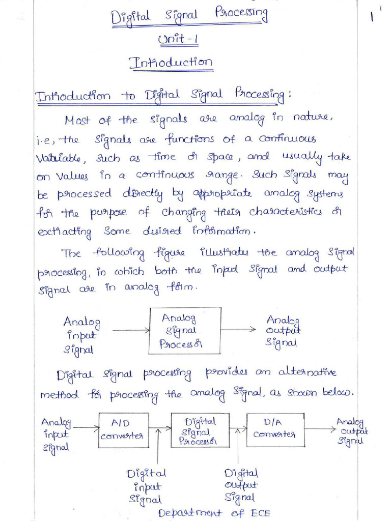 DSP Notes | PDF