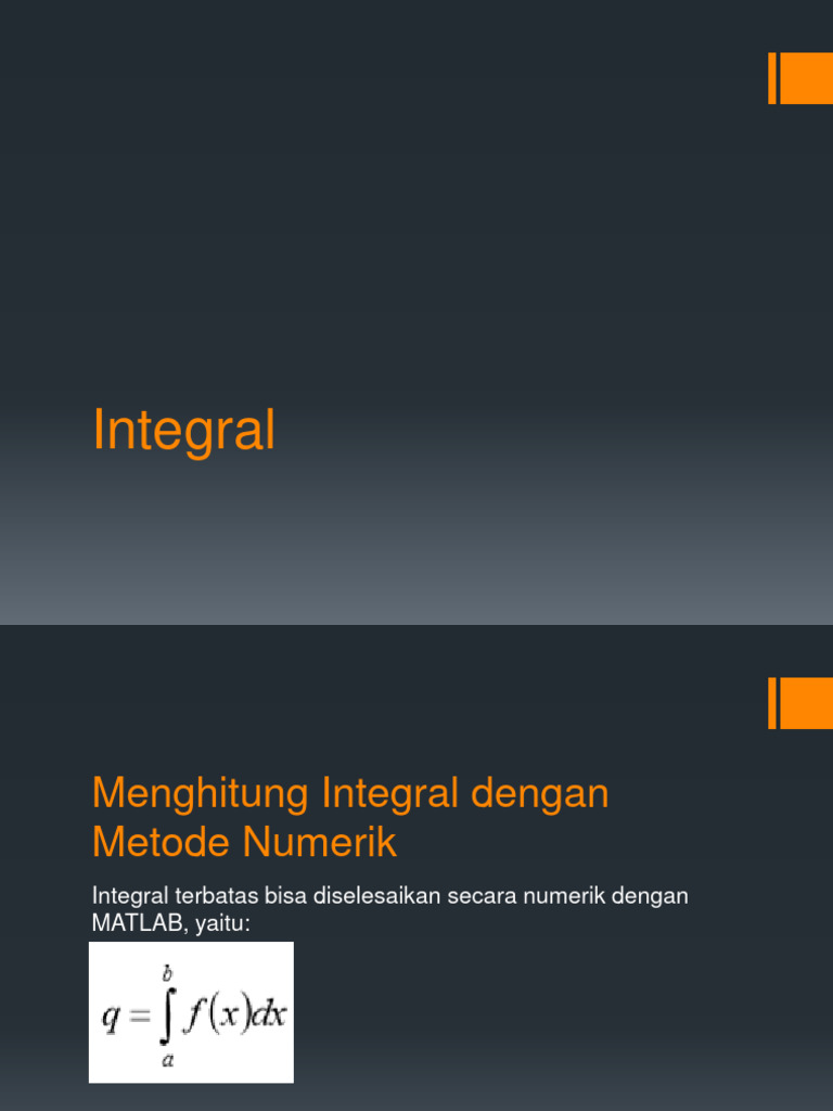 Metode Numerik Integral di MATLAB | PDF | Metode & Bahan Ajar | Sains ...
