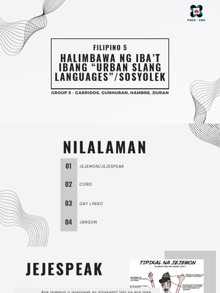 Filipino 5 Sosyolek | PDF