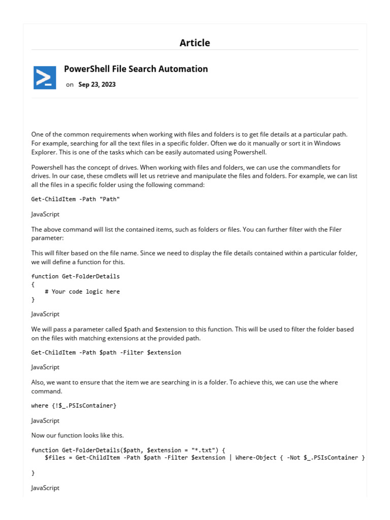 Powershell File Search Automation Pdf 8819