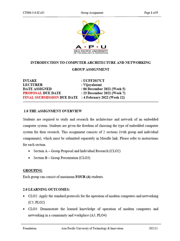 CT006-3-0-ICAN - UCFF2017CT - ICAN Group Assignment | PDF