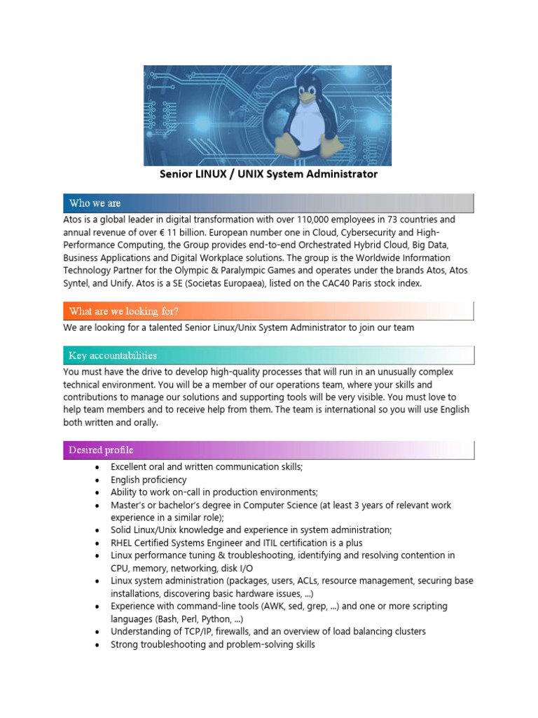 LINUX UNIX System Admin | Download Free PDF | System Administrator | Linux LINUX UNIX System Admin | Download Free PDF | System Administrator | Linux