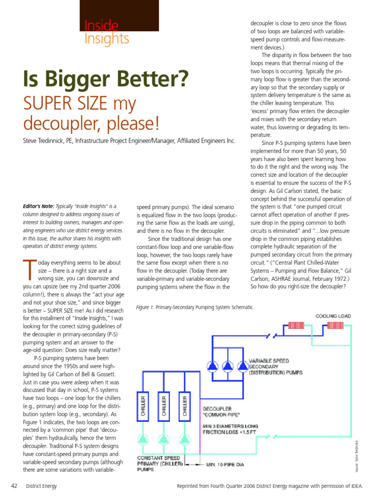 Is Bigger Better, Super Size My Decoupler PLS! | PDF | Pump | Pipe ...