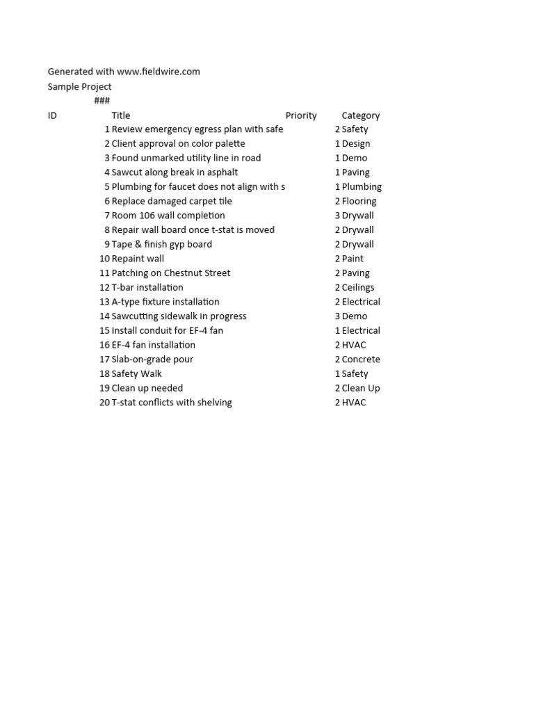Sample Project CSV Report | PDF | Home | Structural Engineering