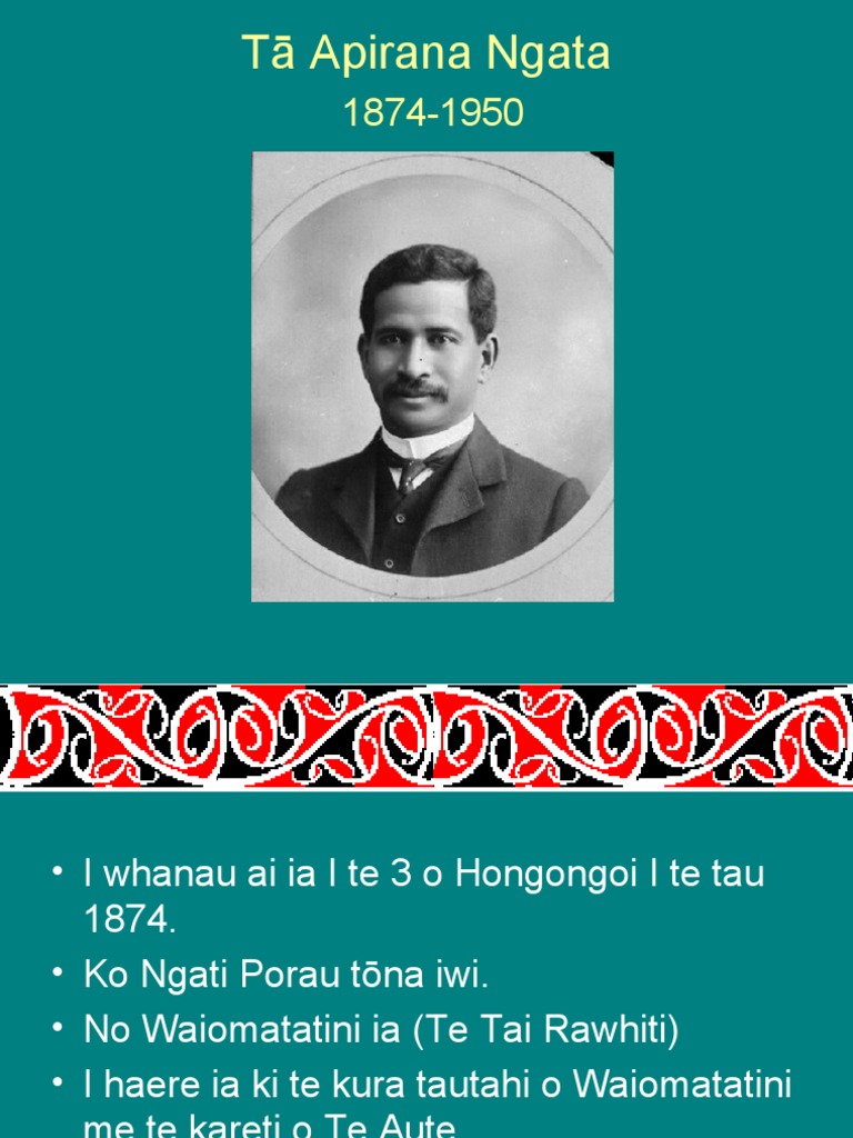Sir Apirana Ngata: A Māori Leader's Legacy | PDF