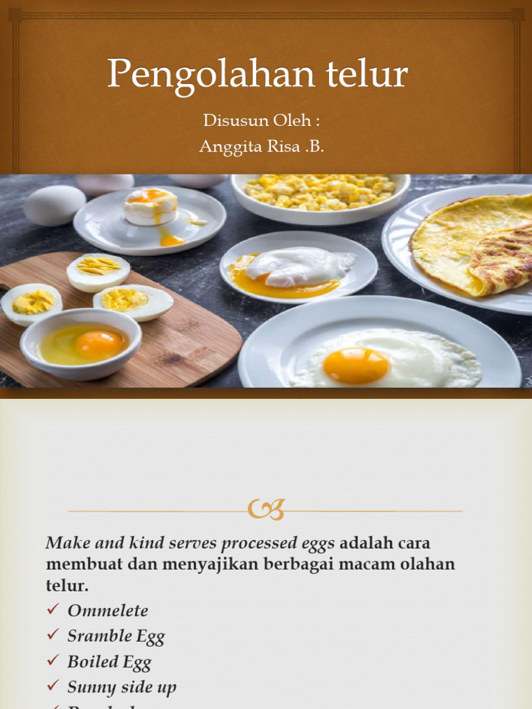 Pengolahan Telur | PDF