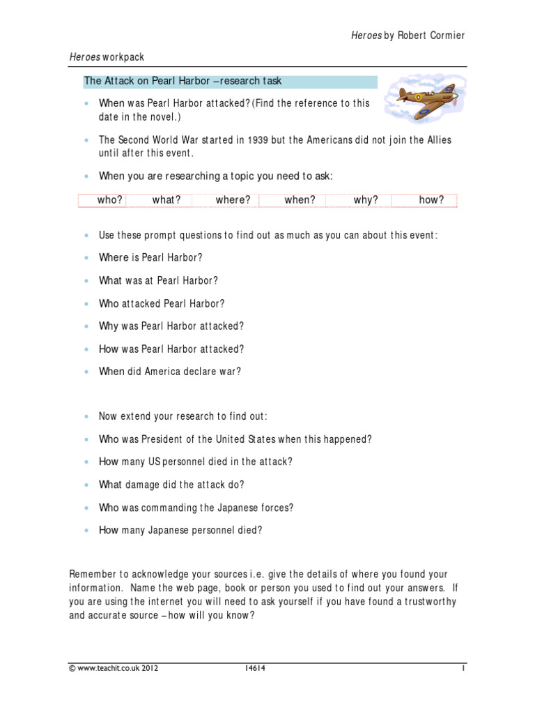 Cormier Heroes Research Pack | PDF