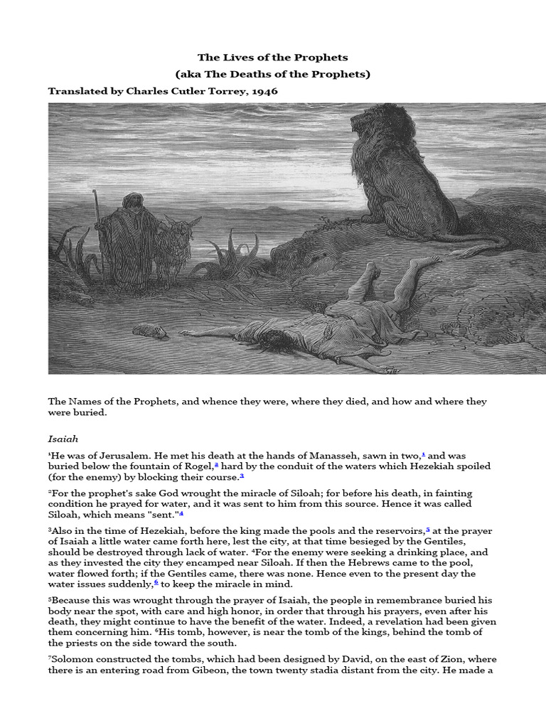 The Lives of The Prophets | PDF