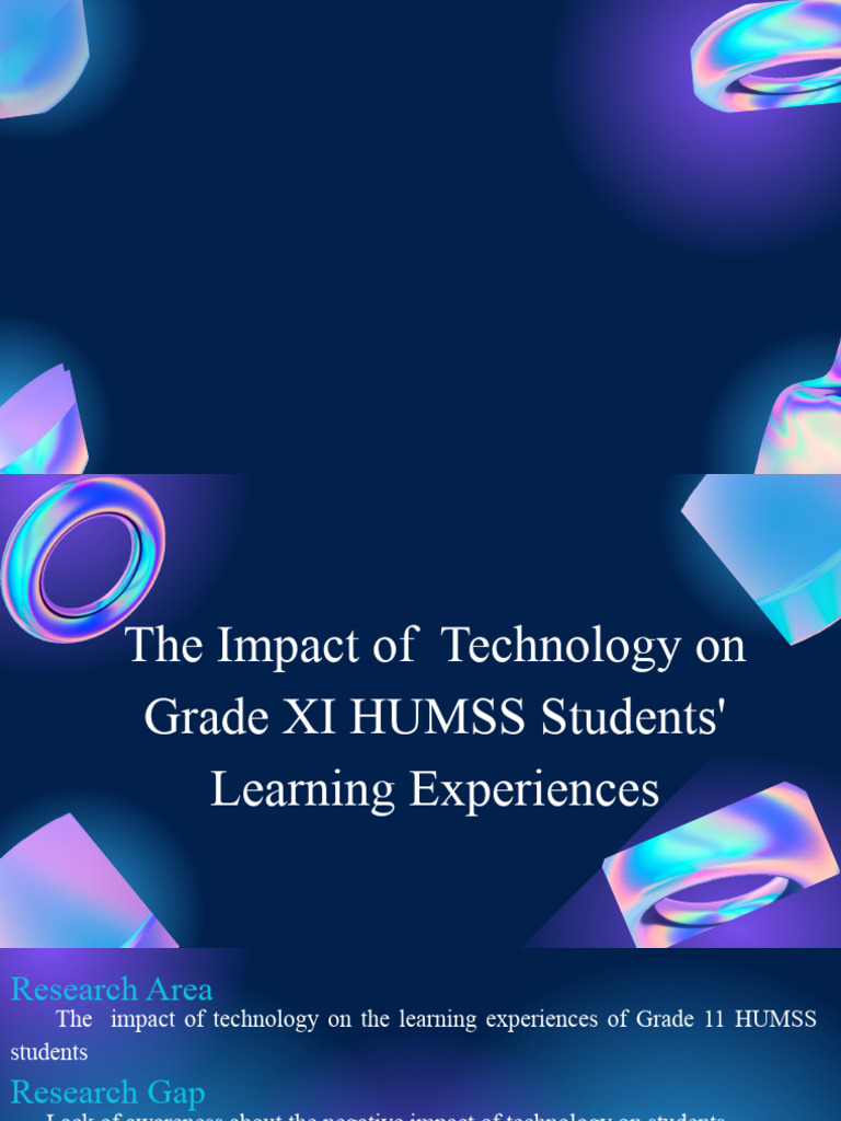 The Impact of Technology On Students' Learning Experiences | PDF ...