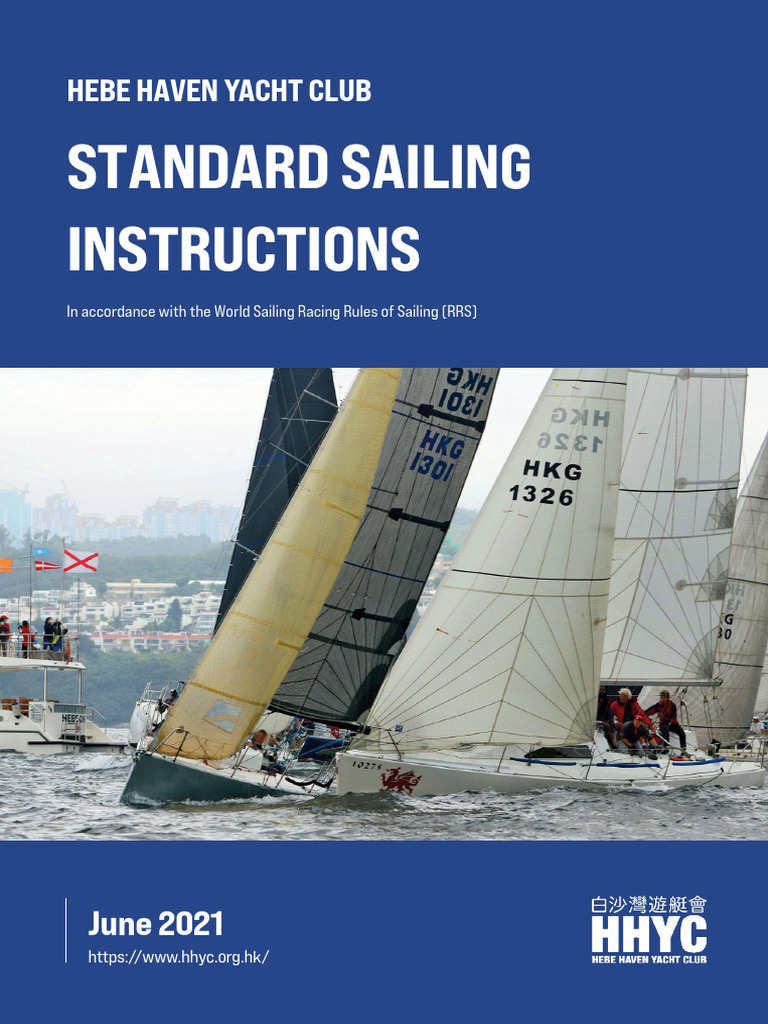 Standard Sailing Instruction 2023 Hhyc | PDF | Water Transport