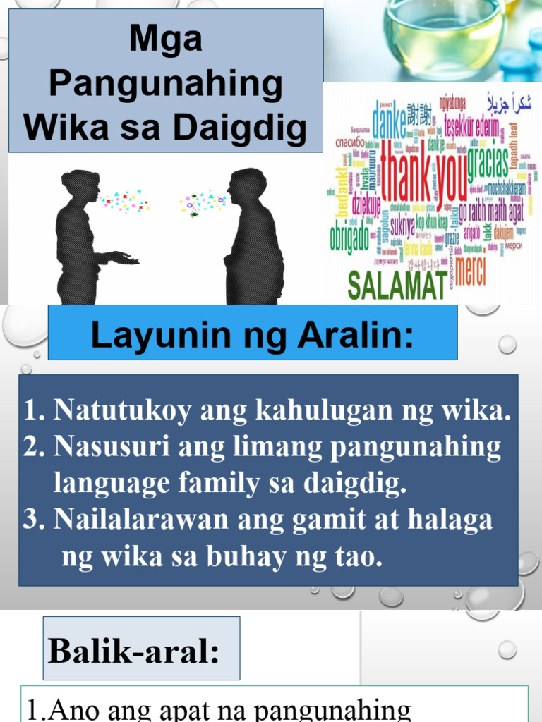 Mga Pangunahing Wika Sa Daigdig | PDF