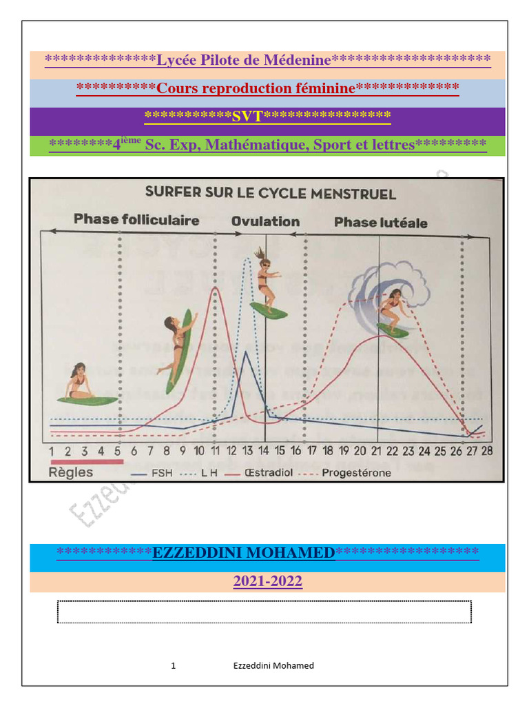 Cours Reproduction Féminine | PDF
