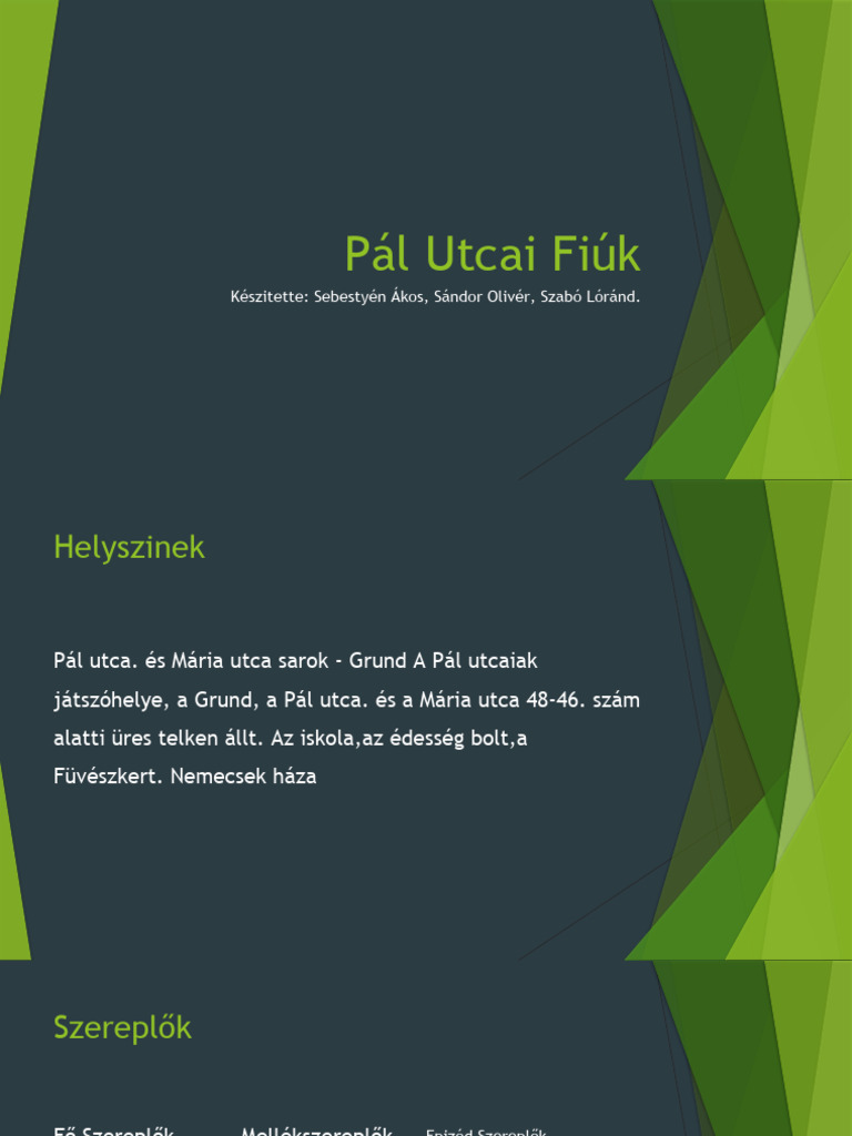Pál Utcai Fiuk | PDF