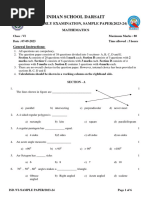 GRADE 6 Term 2 Revision Question Bank | PDF | Area | Integer