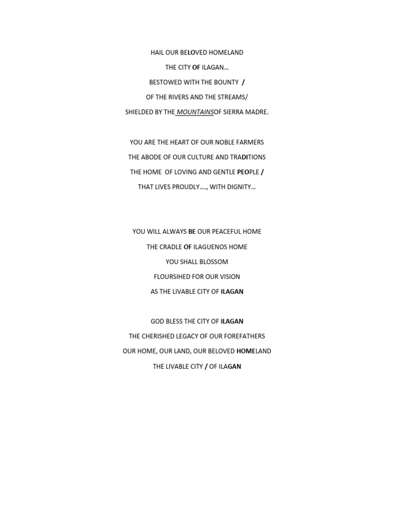 Hail Our Beloved Homeland | PDF