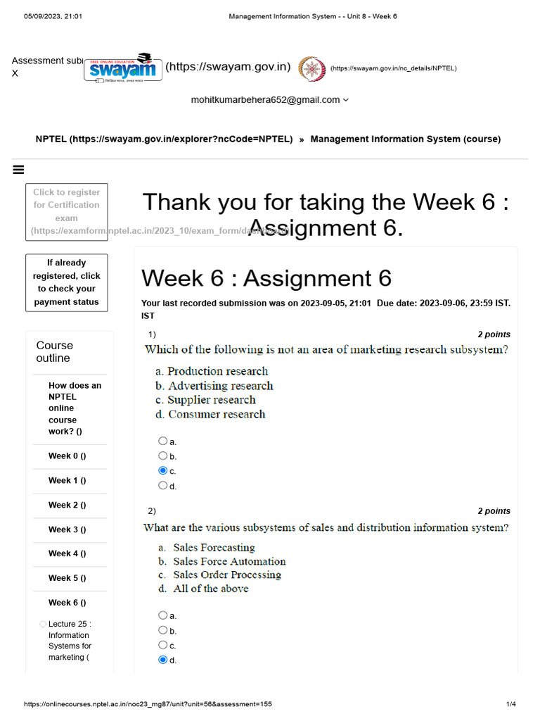 Management Information System - Week 6 | PDF | Computers | Technology ...