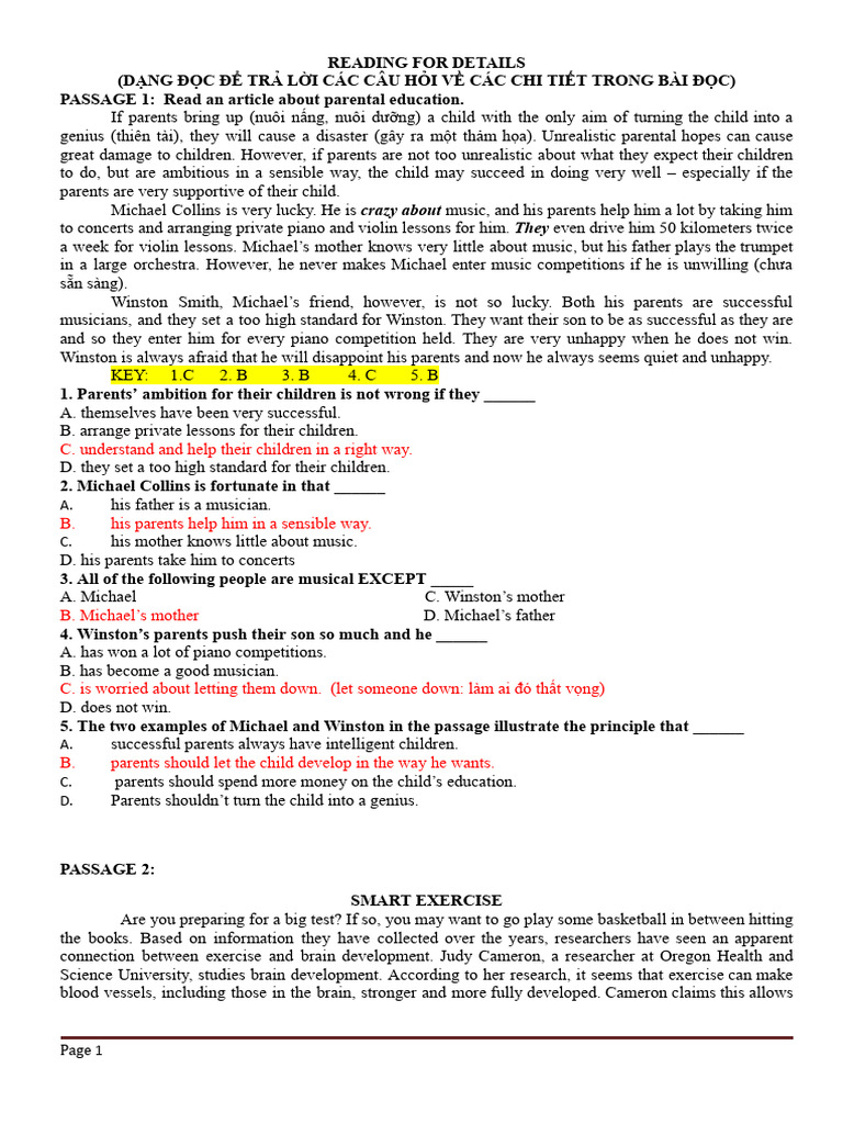 Key To Reading 3 | PDF | Memory | Brain