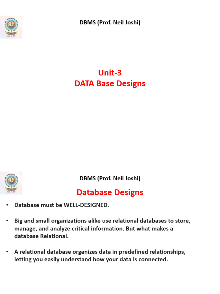 Data Base Design | PDF | Databases | Relational Model