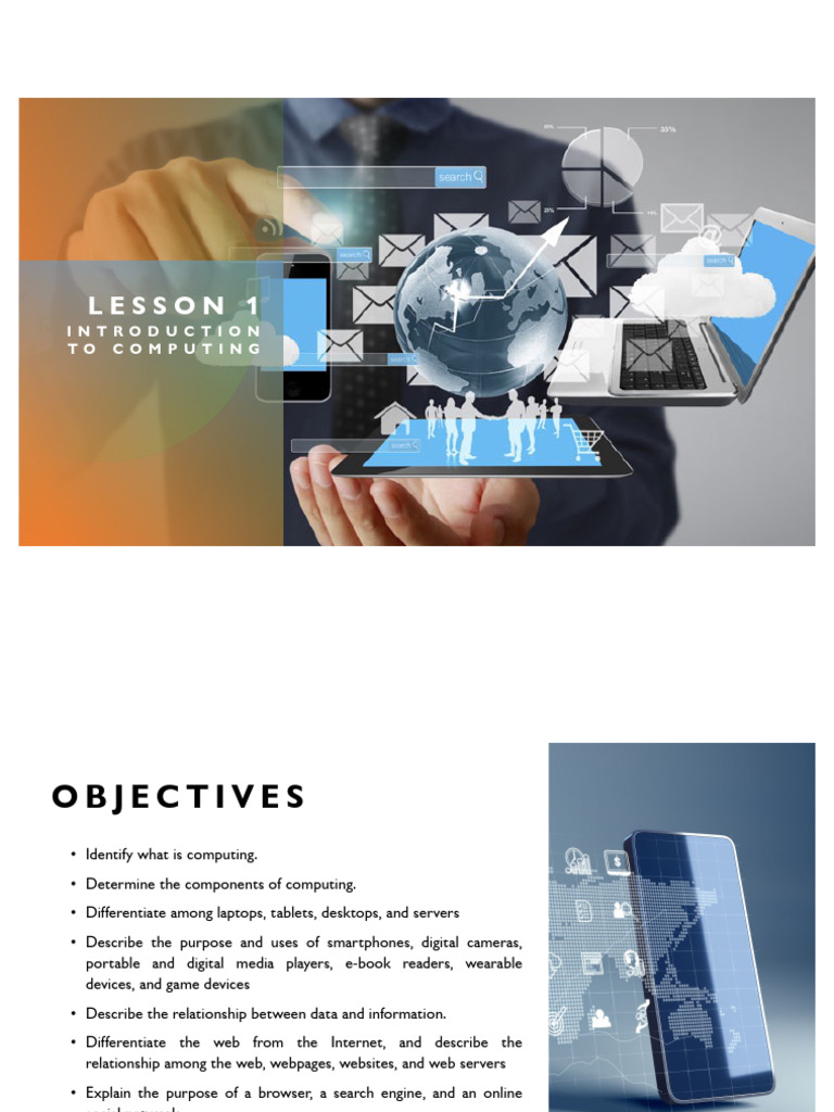 Lesson 1 - Introduction To Computing | PDF