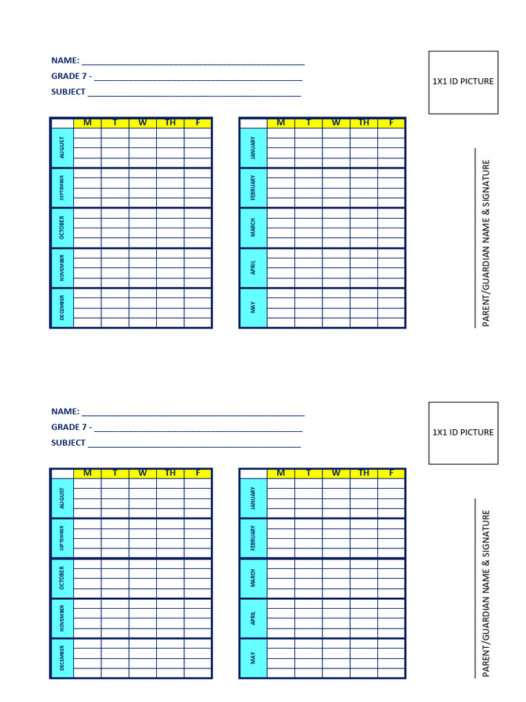 Daily Test Card | PDF
