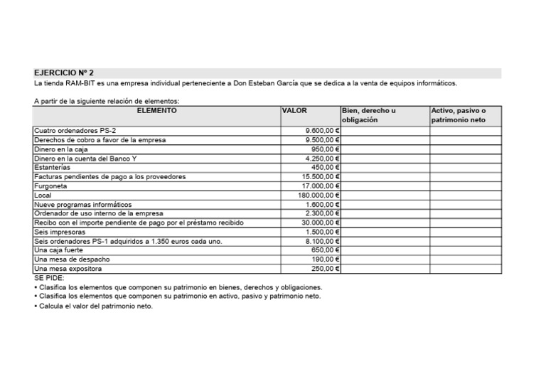 Ejercicio Ud 1 | PDF