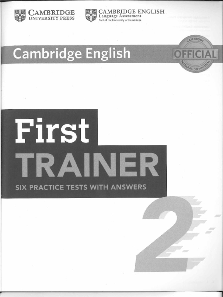 First Trainer Six Practice Tests With Answer 2, 2021 | PDF