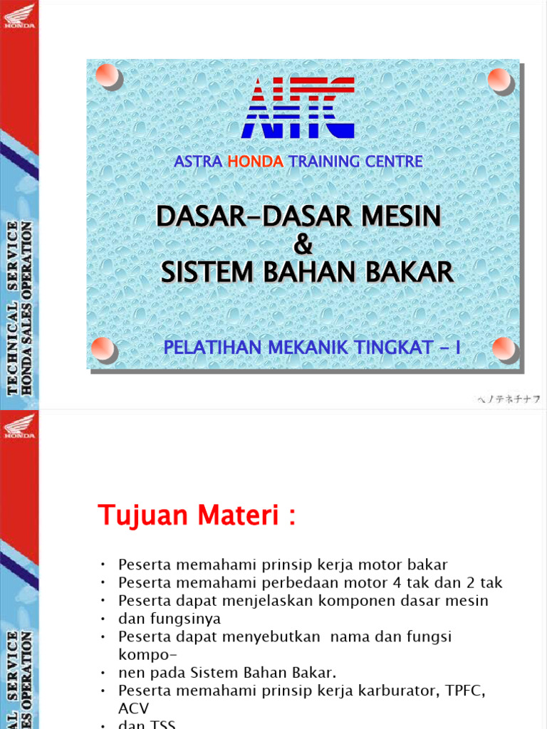 Dasar2 Mesin Dan Sistem Bahan Bakar (PMT I) | PDF