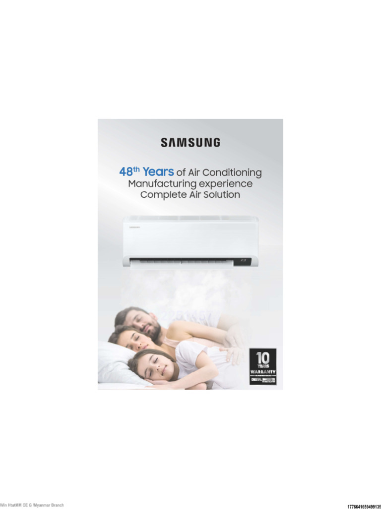 Samsung Ac Catalogue Part-I | PDF