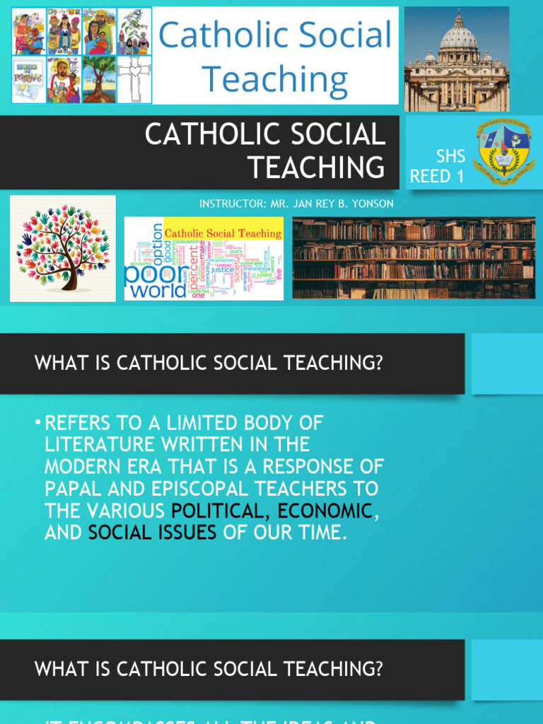 Catholic Social Teaching Topic 1 | PDF | Catholic Social Teaching ...