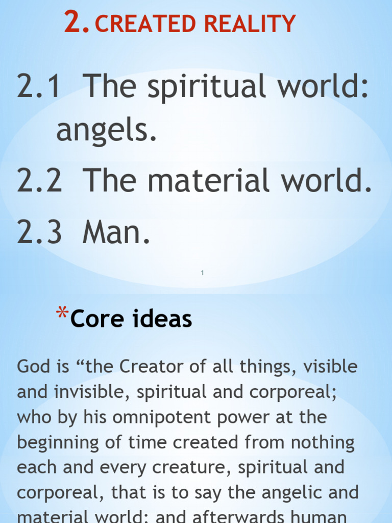Understanding Angels and Creation | PDF | Angel | God
