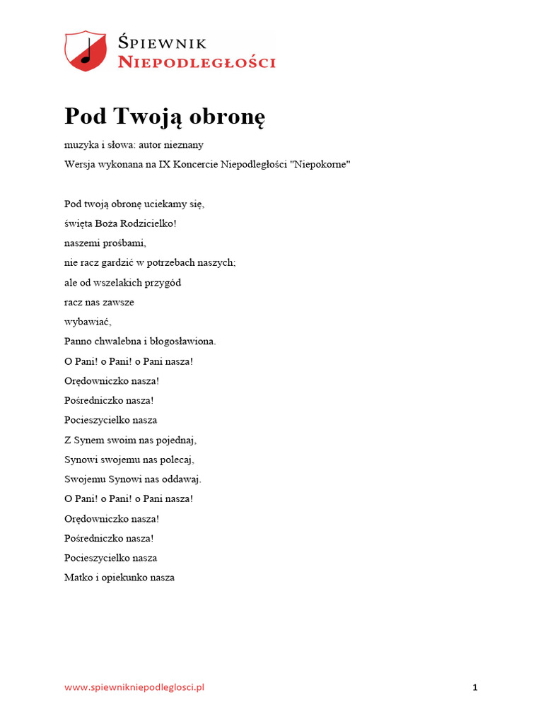 pod-twoja-obrone-tekst-1 | PDF