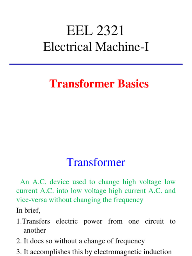 Unit 2 Transformer Student | PDF