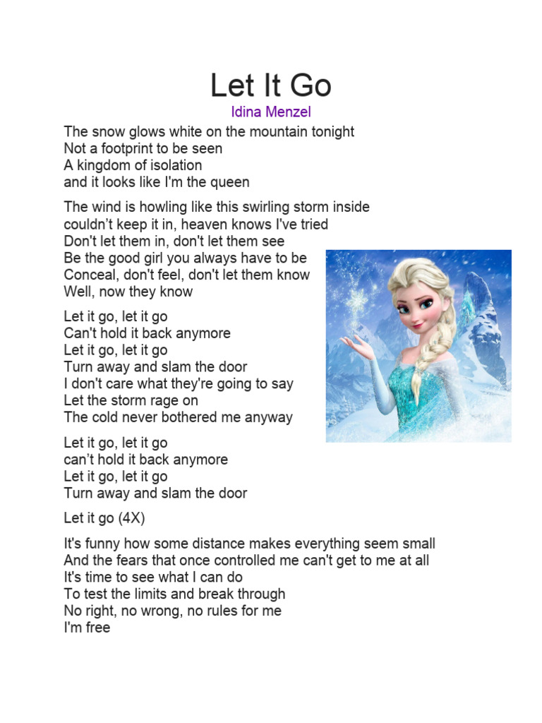 Let It Go | PDF | Poetry