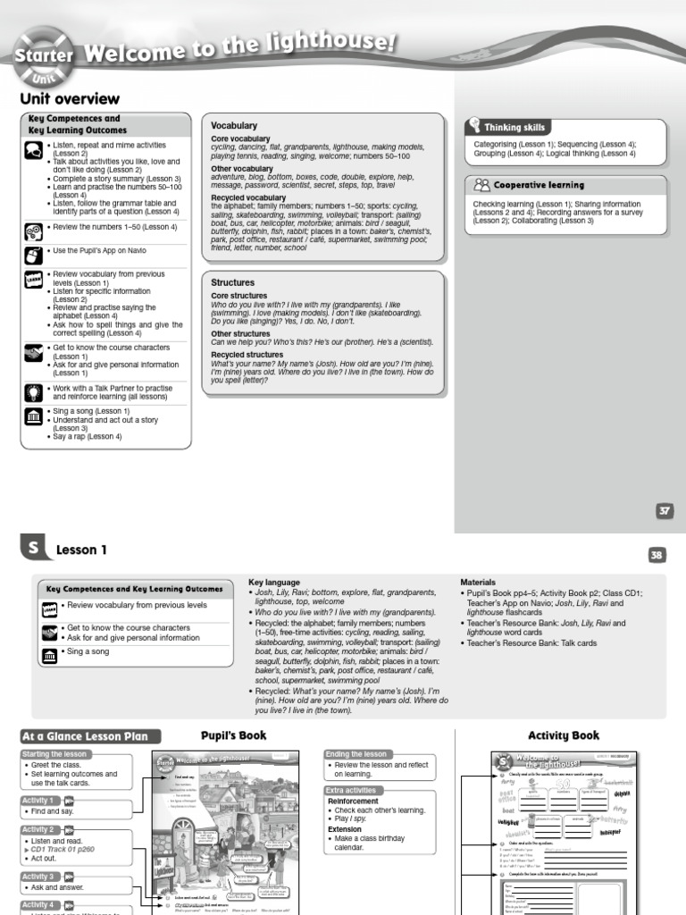 Give Me Five Teacher S Book Level 3 Starter Unit | PDF | Human ...