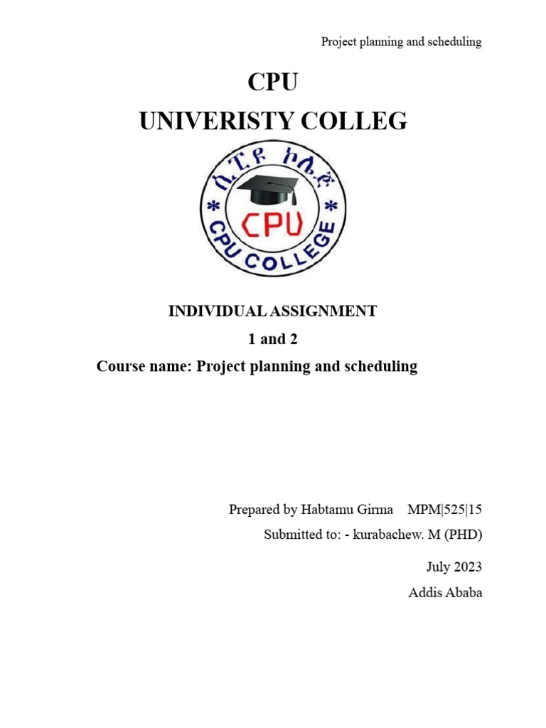 ASSIGNMENT 1&2 Habtamu Girma | PDF