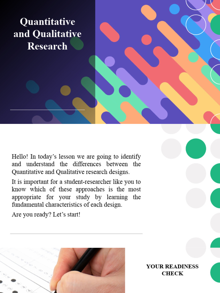 Qualitative and Quantitative Research | PDF
